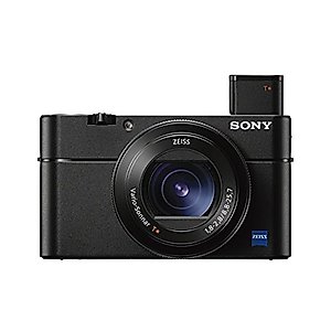 Sony RX100VA (NEWEST VERSION) 20.1MP Digital Camera: RX100 V Cyber-shot Camera with Hybrid 0.05 AF, 24fps Shooting Speed & Wide 315 Phase Detection - 3” OLED Viewfinder & 24-70mm Zoom Lens - Wi-Fi