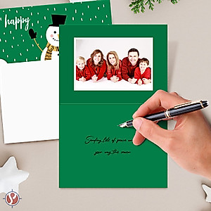 2025 Blank Christmas Cards – 25 Red and 25 Green 4.25" x 5.5" Cards, 50 White Envelopes - Great for Holiday and New Year Greetings, Invitations, Thank You, Announcements, Thinking of You - 50 Sets