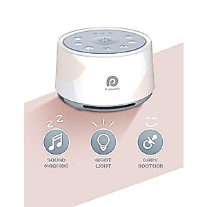 Dreamegg D1 Pro White Noise Sound Machine, 3-in-1 Baby Soother Sound Machine Separate Night Light, 29 HiFi Sounds, Noise Machine for Sleeping & Relaxation for Adults Baby Registry Gift (D1 Upgraded)