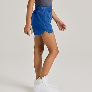 Soffe Girls' Authentic Cheer Short, Royal, Large (3-Pack)