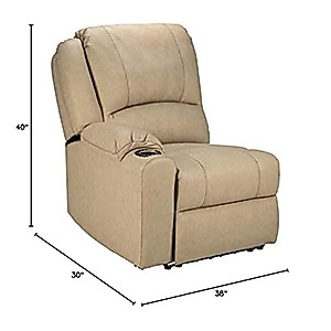 Thomas Payne Right Hand Recliner - Seismic Series (Grantland Doeskin) 30" x 38" x 40"