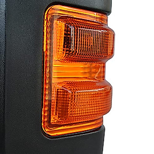 SONTIAN Towing Mirrors Replacement For 2008-2016 Ford F-250/F-350/F-450 Super Duty Truck Power Heat Turn Signal Black Extendable Pair Set