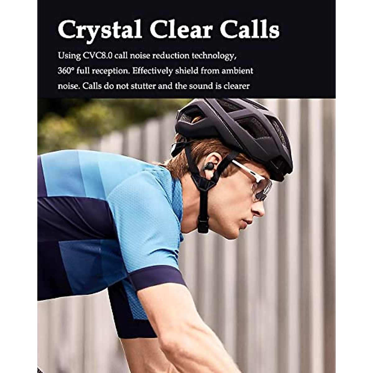 Wireless Ear Clip Bone Conduction Headphones Bluetooth Wireless Clip On Open Ear Earbuds with Earhook Earclip Bone Conduction Earbuds Head Set Waterproof Bone Conducting Ear Buds Induction Headphones