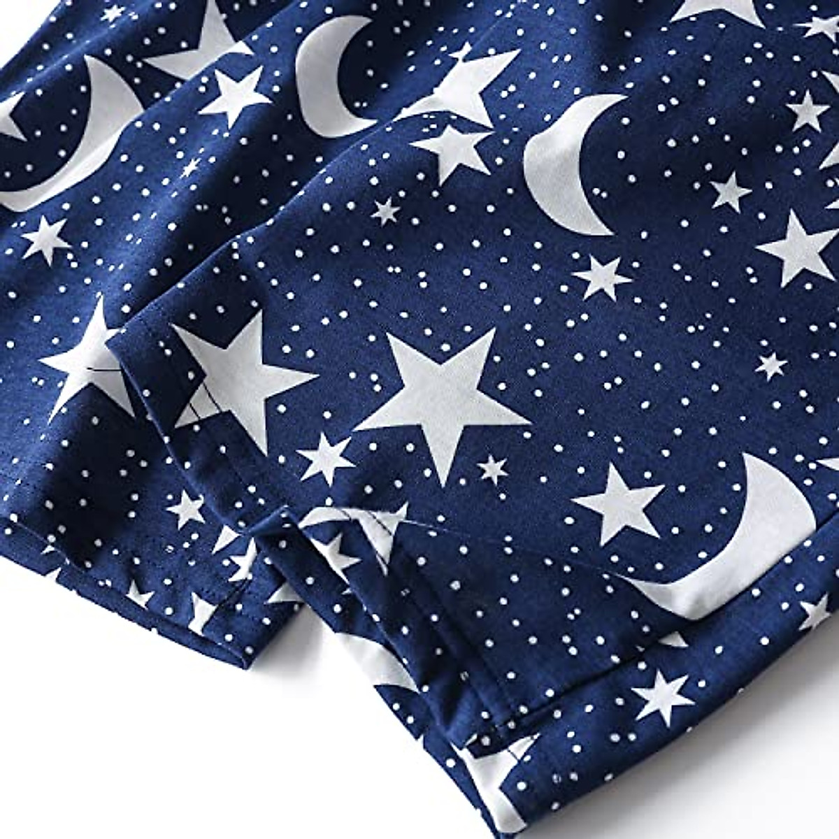 QUCH Womens Pajama Sets Plus Size Sleepwear Tops with Capri Pants Cotton Pajamas Set for Women Soft Comfy Cute Pj SetsSet DarkBlue Star XL