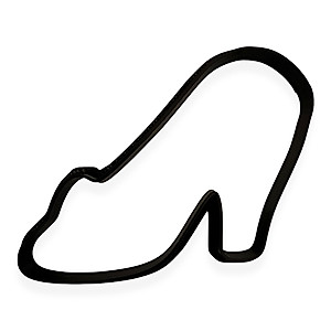 Glass Slipper Cookie Cutter with Easy to Push Design, for Baby Shower, Work Events, and Birthday Celebrations (3 inch)