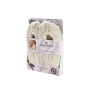 Warmies Women's Low-top Slippers, Pink Marshmallow, 1 Pair (Pack of 1)