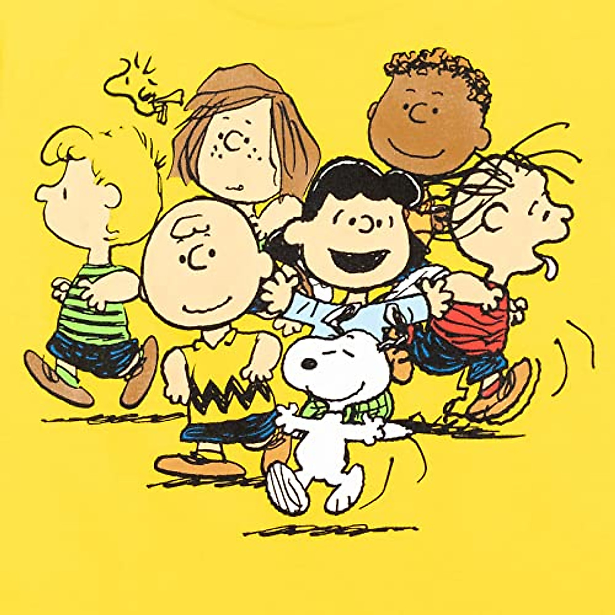 PEANUTS Snoopy Little Boys 2 Pack Graphic T-Shirts Blue/Yellow 7-8