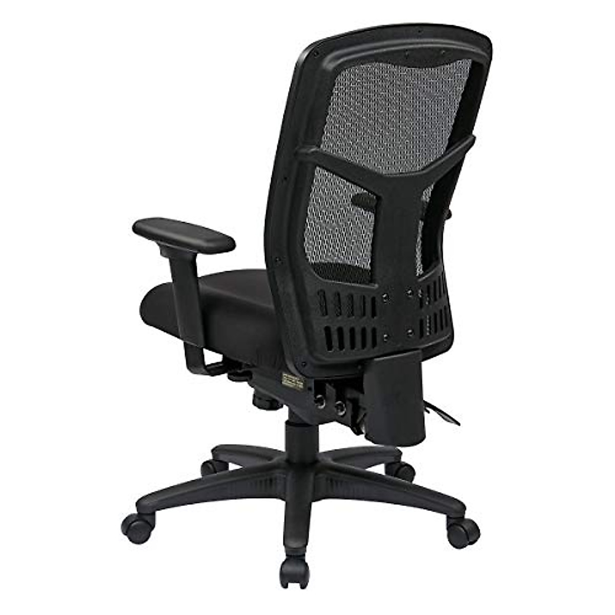 Office Star ProGrid Breathable Mesh Manager's Office Chair with Adjustable Seat Height, Multi-Function Tilt Control and Seat Slider, High Back, Coal FreeFlex Fabric