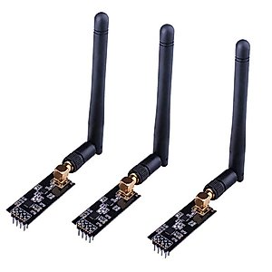 3pcs Wireless Transceiver Module, RF Transceiver Module, 2.4G 1100m NRF24L01+PA+LNA SMA Antenna for Raspberry Pi Arduino KY67