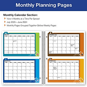 Coole School 2023-2024 Elementary Student Planner - 8.5" x 11" - Start Off On The Right Foot - Durable Poly Plastic Cover