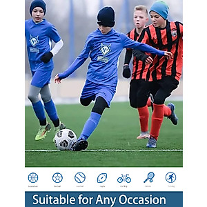 Rolimaka 3 Pack Boys' Girls' Compression Shirts Youth Long Sleeve Undershirt Sports Moisture Wicking Baselayer 3Black S