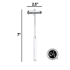 EMI Buck Neurogical Reflex Testing Hammer with Needle and Brush (Black)