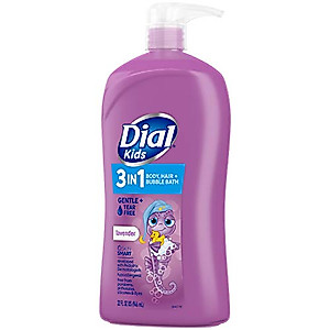 Dial Kids 3-in-1 Body+Hair+Bubble Bath, Lavender Scent, 32 fl oz