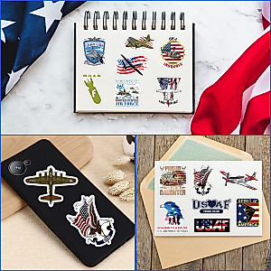 Tanganan Air Force Stickers and Decals 50PCS Military Us Army Scrapbooking Supplies forTeens for Laptop,Bumper,Skateboard,Water Bottles,Computer,Phone,Stickers Kids Teens(Air Force) (tanganan-1)