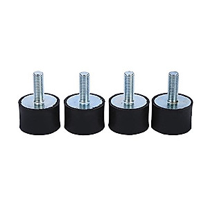 M8 Rubber Mounts Shock Absorber Anti Vibration Silentblock Car Boat Bobbins, Pack of 4