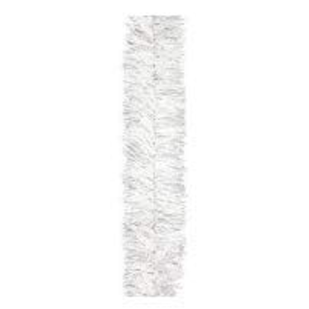 Fix Find - White Tinsel Garland (15ft Long x 2.25in Thick) - Elegant Hanging Metallic Holiday Tinsel Garland for Holiday & Party Decorating