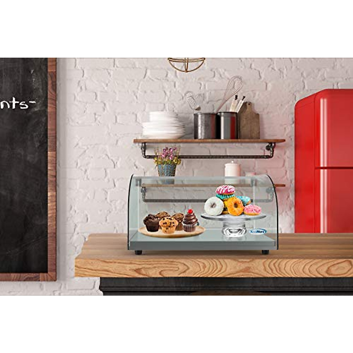 KoolMore DC-1C Bakery Display Case, 0.88 Cu. Ft - 1 Shelves, Clear