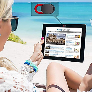 Camera Cover, Webcam Cover Slide, Ultra-Thin Tablet Camera Cover Compatible for Laptop Desktops, PC, Tablet,MacBook, iPhone, Cell Phone and More Accessories -Protect Your Privacy Security (3-Pack)