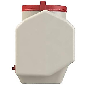 OverEZ Automatic Chicken Waterer with No Spill System, Outside and Inside Poultry Drinker, Large 12 Gallon High Capacity Drinking Bottle Dispenser for Hens