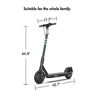 OKAI Neon Lite Electric Scooter Up to 15.5 MPH 18.6 Mile Range E-Scooter for Adults Lightweight Commuter Scooter Ambient Light Black Certification Standards