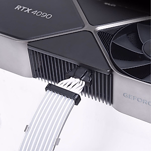 Lian-Li Strimer Plus V2 12VHPWR 3x 8-Pin Female to 12+4-Pin Male ARGB Extension Cable, 8-Light Guides