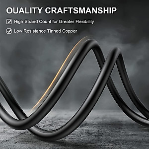 22 Gauge 2 Conductor Electrical Wire, 65.6ft 2pin Conductor Solid Core Wire, 22 AWG Insulated Stranded Hookup Wire, Flexible Extension Electrical Cord for LED Strip, Auto, 12/24 Volt Lighting