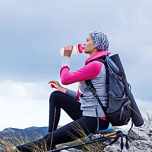 Rolling Sands 20 Ounce Sports Water Bottles 24 Pack, BPA-Free, Made in USA, Dishwasher Safe, White Bottles/Variety