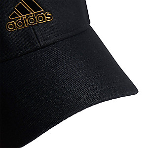 adidas Men's Stadium II Stretch Fit, Black/Gold Metallic, Large-X-Large