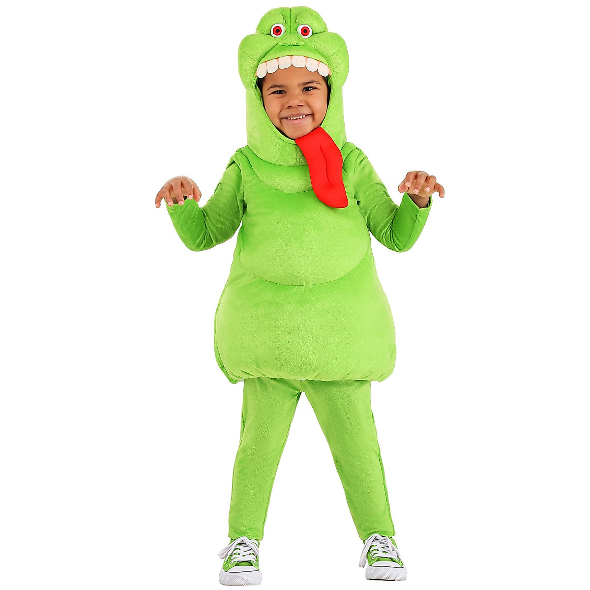 Fun Costumes Columbia Pictures Ghostbusters Slimer Dress for Toddlers, Ectoplasm Ghost Halloween Costume for boys and girls 2T