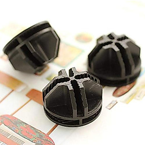 QUUPY 12Pcs Black Plastic Wire Cube Connectors Wire Grid Cube Organizer Connector for Modular Closet Storage Organizer Wire Shelving