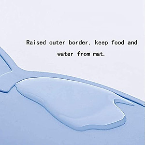 Luck Dawn Cat Placemat Cat Feeding Mat，Premium Silicone Anti Slip Waterproof Pet Feeding Mats with High Lips，Pet Food Tray for Dogs, Cats & Others Animal (Dark Pink)