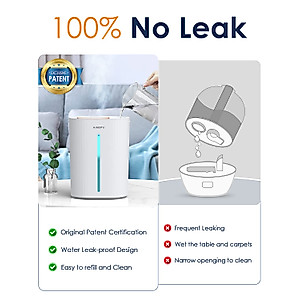 6.5L Humidifiers for Large Room Bedroom, Top Fill Humidifier, Quiet Cool Mist Humidifiers for Home, Baby, Pets, Plants, 54 Hours Run Time, Easy to Clean