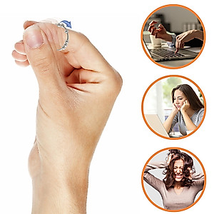 925 Sterling Silver Rings Anxiety Fidget Rings For Women Anti Anxiety Ring, Spinner Rings With Anti Worry Beads Stress Relief Thumb Ring For Men Women (6)