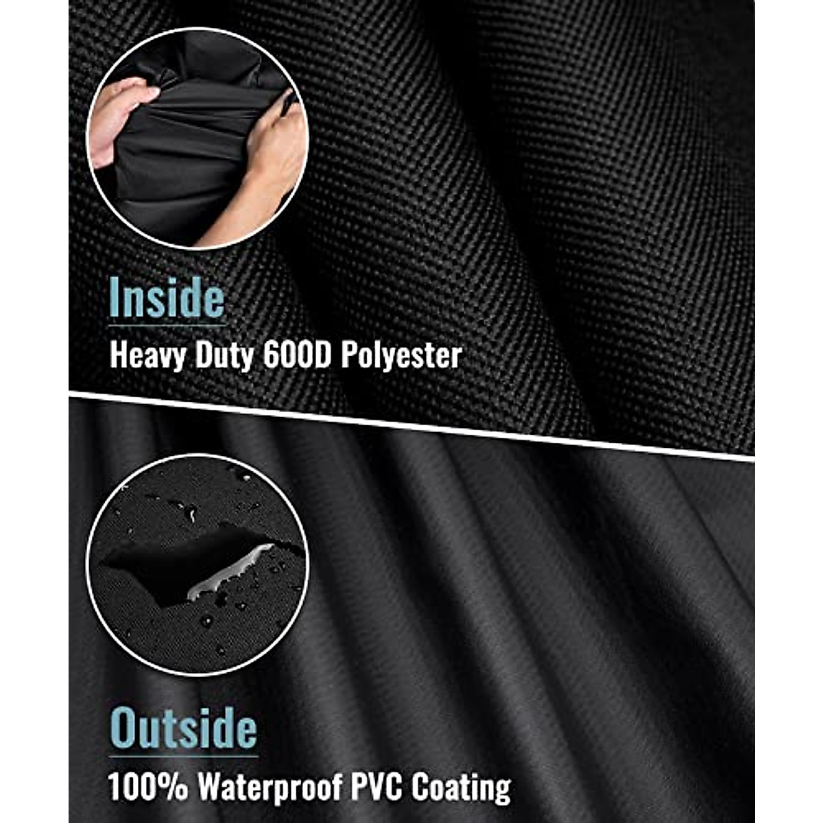 SHINESTAR Generator Cover for 5500-13000 Watt Portable Generators, for Westinghouse, Champion, DuroMax, Generac and More, Heavy Duty Waterproof 600D Polyester, 32 x 24 x 24 Inch, Black