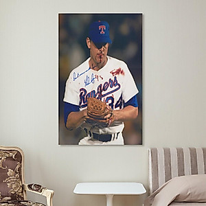AAHARYA Nolan Ryan Poster Famous Baseball Player Canvas Print Art (5) Canvas Painting Wall Art Poster for Bedroom Living Room Decor 16x24inch(40x60cm) Frame-style