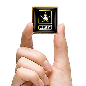 6/Pcs U S Army Flag Lapel Pins Bulk - Metal American United States Army Star Military Brooch Badge Souvenir