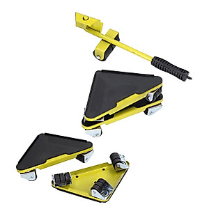 Furniture Lifter Tool, 5Pcs Furniture Lifter Mover Universal Wheel Furniture Lifters for Heavy Furniture Furniture Movers with Wheels 300kg Bearing for Moving