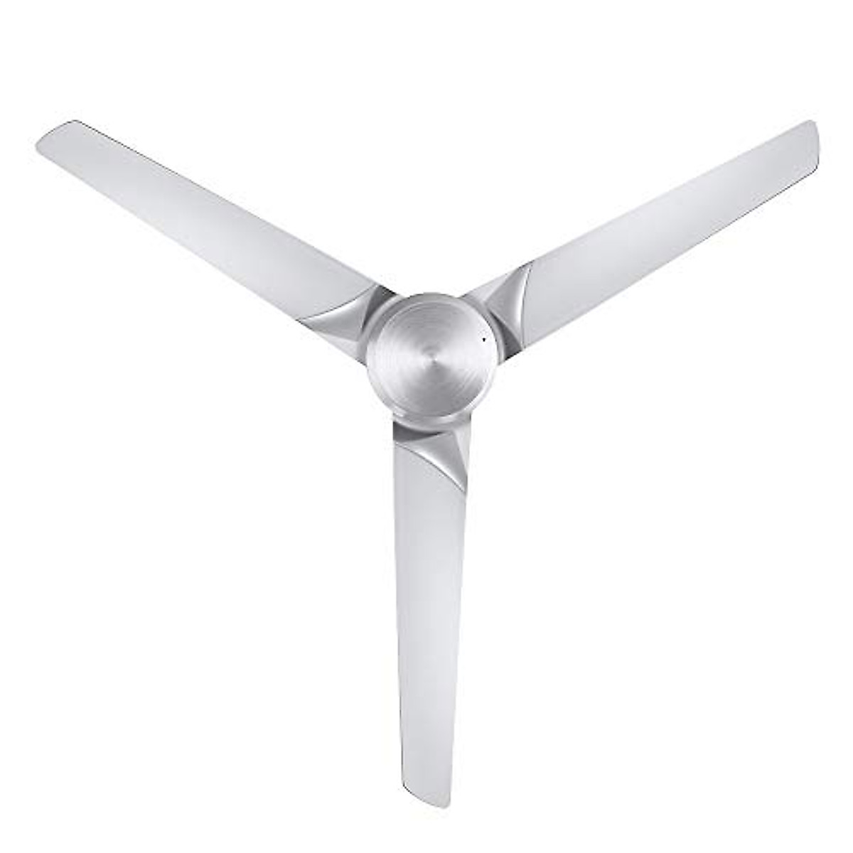 Roboto Smart Indoor and Outdoor 3-Blade Ceiling Fan 52in Brushed Aluminum with Remote Control works with Alexa, Google Assistant, Samsung Things, and iOS or Android App