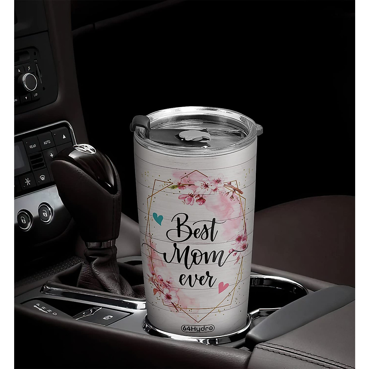 64HYDRO 20oz Birthday Gifts for Women, Mom, Friend Gifts for Women Birthday Unique Inspirational Gifts for Women - Best Mom To Mom Tumbler Cup with Lid, Double Wall Vacuum Insulated Travel Coffee Mug