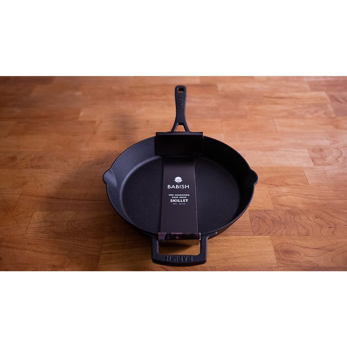 Babish Cast Iron Preseasoned Skillet, 12-Inch