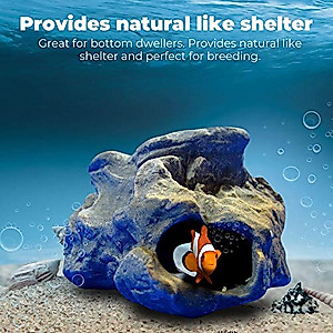 CORISRX BEST OF YOUR LIFESTYLE DR. Moss Aquarium Decorations Cichlid Stone Marine Rock Cave Decor Decorative Fish Tank Freshwater Saltwater for Small Girls Tiny Turtle Reptile