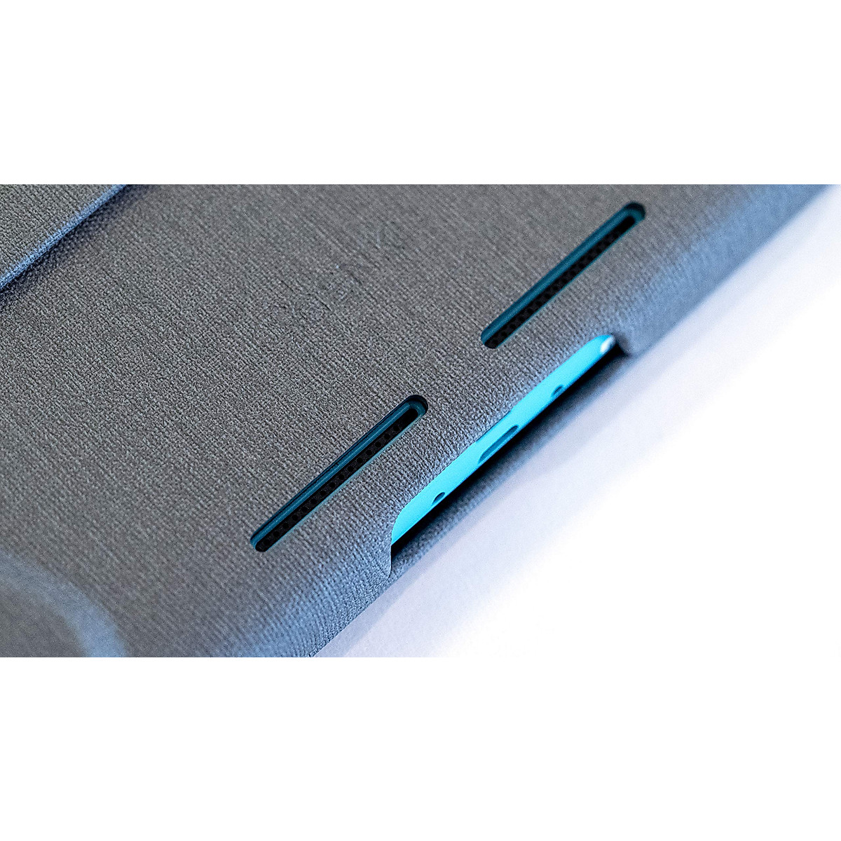 GENKI Force Field Lite - Dual Magnetic Flip Case for Switch Lite, Protective Vegan Leather Exterior with Built-in Ergonomic Grips