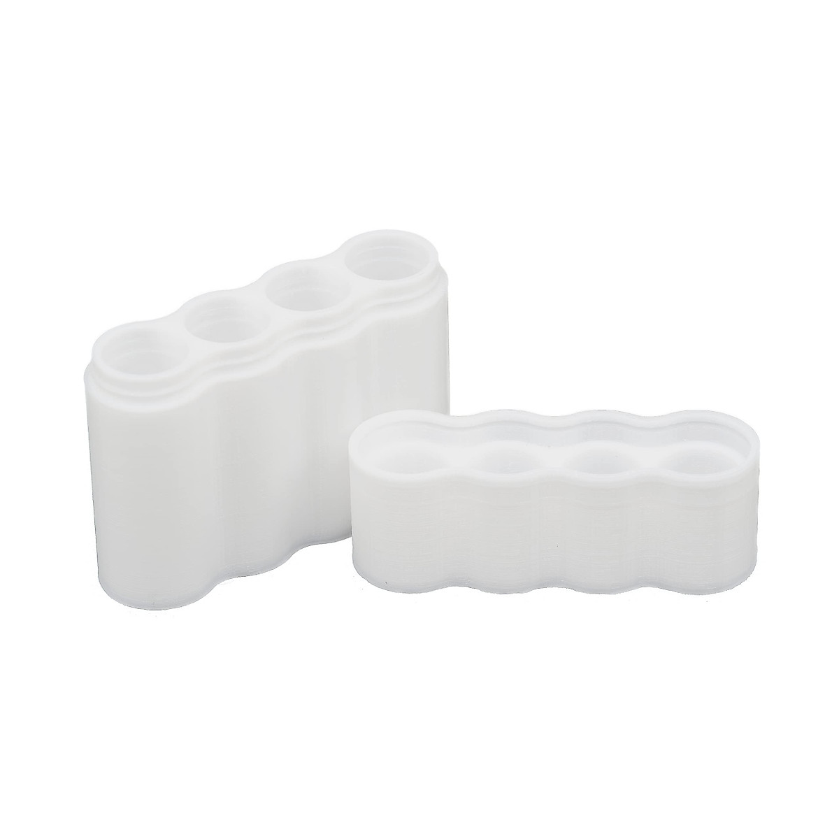 Protect Your Power - Slimline AAA Battery Case, Soft Durable material - Pack of 2 (Holds 4 Batteries)