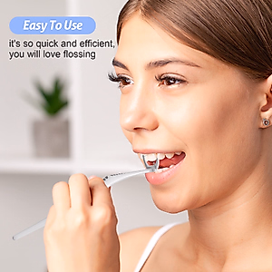 Dental Floss Picks, Clean Dental Flossers Kit with 3 Handles and 360 Extra Strength Refills