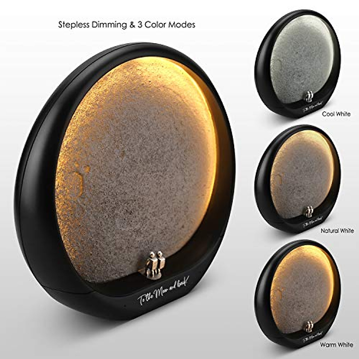 mamre Moon Décor Lamp Anniversary Dating Valentine’s Day Gift Ideas Astronomy Artwork, to The Moon and Back