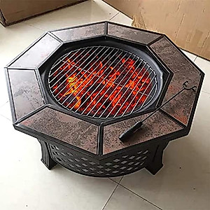 Fire Pits,BBQ Grill,for Outdoor Camping Picnic Bonfire Patio Backyard Garden Beaches Park,Family Essential Multifunctional Stove