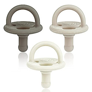 Sweet Child Soothie Pacifiers 0-18 Months, Set of 6 Ultra-Light Silicone Binkies with Collapsible Handle & 3 Air Holes for Added Safety, Best Newborn Pacifiers for Baby Boys Or Girls (Woodlands)