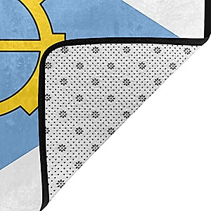 LIICHEES Flag of Dry Waters, Dream SMP Area Rug 63x48in Washable Rugs for Living Room Bedroom Large Rug Indoor Decorative Carpet Yoga Mat