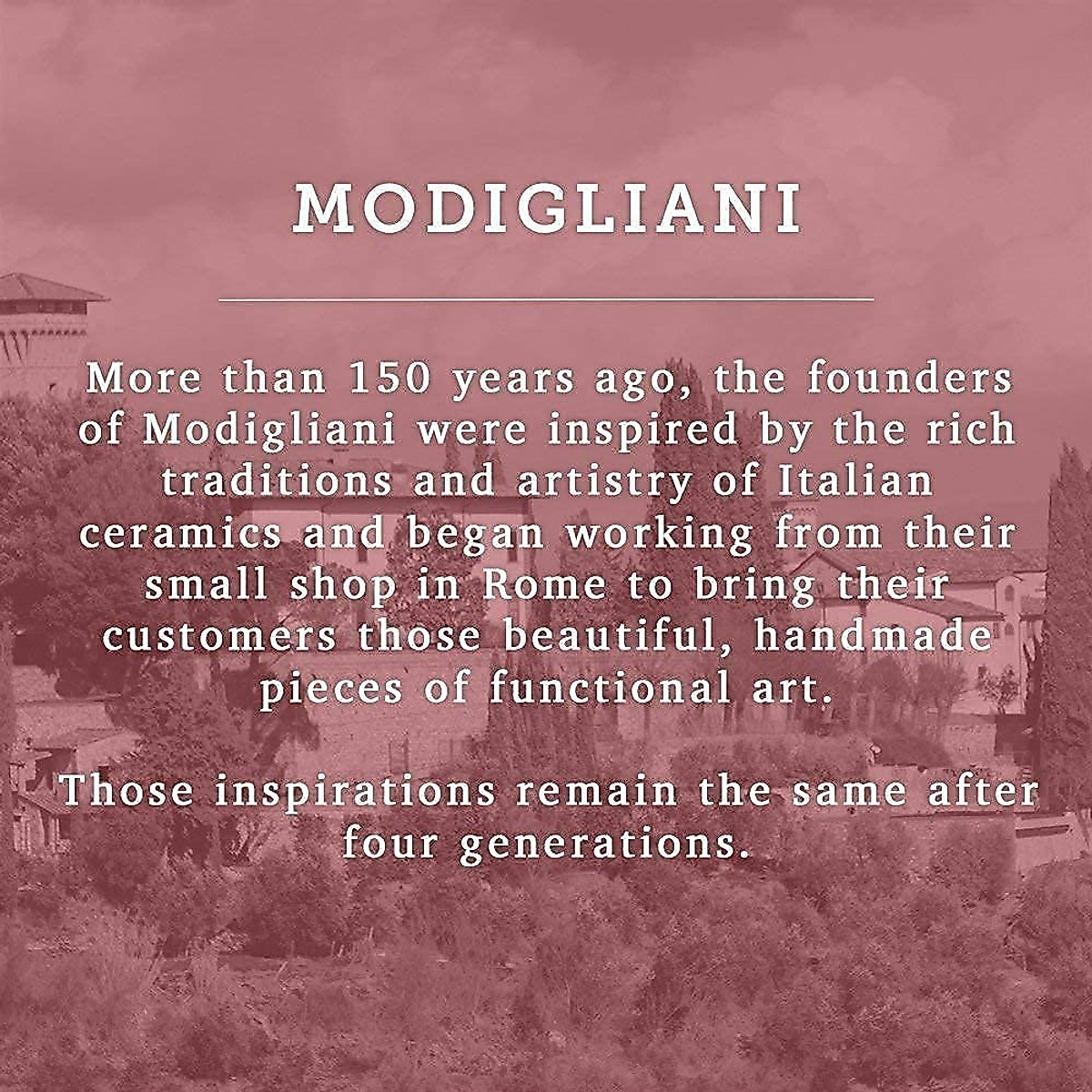 Handmade Italian 3 Wick Candle Scented Decorative Bowl w/Lid (4.25”) - Hand Painted Soy Candle Wax Inspired by Modigliani POP Collection – 40 Hour Burn Long Burn Candle w/Seaside Garden Scent