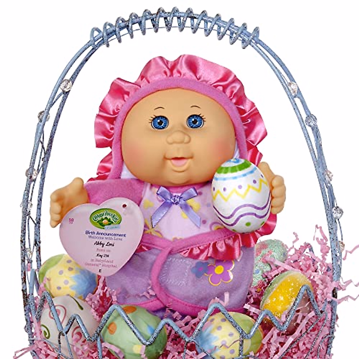 Cabbage Patch Kids Official, Newborn Baby Doll Girl - Comes with Swaddle Blanket and Unique Adoption Birth Announcement